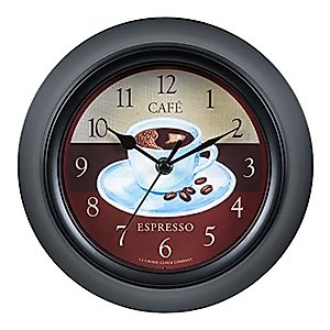La Crosse Technology 9-inch Café Quartz Wall Clock - 404-3623C