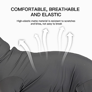 Dog Long Sleeve Onesies for Surgery Recovery Full Body Suit for Shedding, Dog Pjs for Large Dogs Lightweight (XL, Dark Grey)