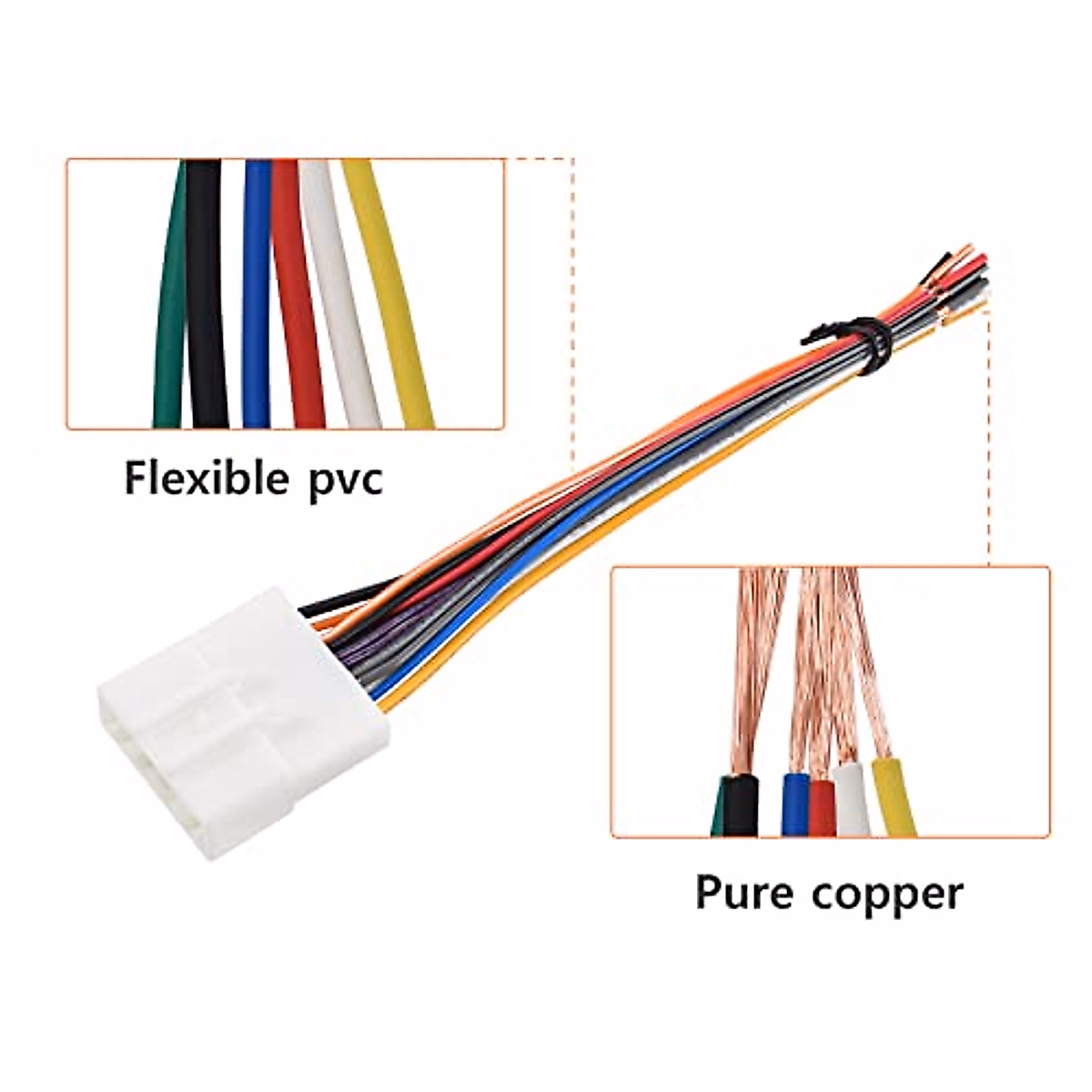 RED WOLF Car Radio Wire Harness Connector Compatible with 2007-2013 Infiniti Nissan Murano Altima, 2008-2015 Subaru Outback Forester Aftermarket Stereo Wiring Cable Adapter Plug Install 20 Pin