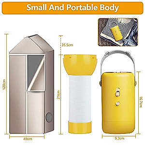 Mini Portable Clothes Dryer 110V Multifunctional Small Dryer with Big Clothes Bags and Warm Shoe Expansion Tube for Home Apartments Dormitory Travel