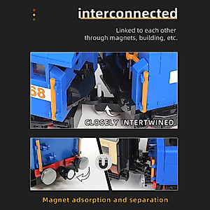 Mould King 12006 RC Mallard Train Building Kits for Kids, 2139 Pieces MOC Building Blocks Locomotive Train Set to Build, Steam Remote Control Train Bricks Toys for Boys