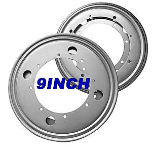 2Pack Lazy Susan Hardware, 9" Rotating Bearing Plate 5/16” Thick, 750lbs Lazy Susan Turntable Swivel Base for Rotating Table, Serving Tray, Kitchen Storage, Book Rack, Corner Shelves, Dollhouse