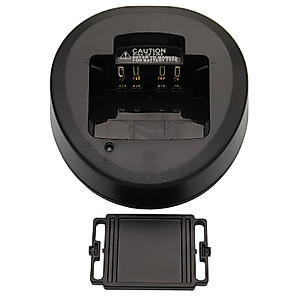 GoodQbuy Battery Charging Dock Desktop Charger Compatible with Yaesu Vertex CD-58 PA-55B FNB-V130LI-Uni V133LI-Uni V134Li-Uni Radios with Uni Batteries VX-231 VX-351 VX-354 VX-451 VX-454 EVX-531