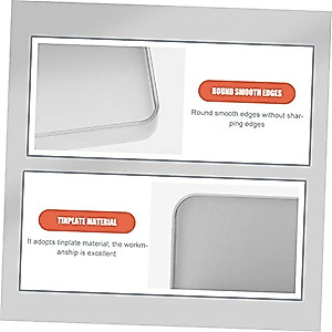 Holibanna 8 Pcs Tinplate Box Clutter Organizer Stainless Steel Containers with Lids Mini Candy Rectangular Candy Tins Gift Containers Candle Vessels Pill Clamshell Packing Box Usb