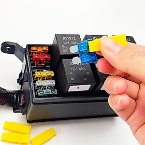 Car Automobile Fuse Puller Extraction Tools Yellow Fuse Clips 5pcs