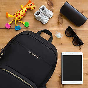 Ethan & Emma Baby Diaper Bag Backpack-Durable for Travel, Extra Storage -Black