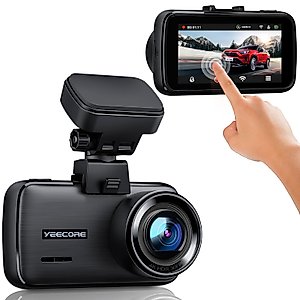 YEECORE D11 Dash Cam Built-in WiFi GPS,4K Touch Screen Camera Recorder with Night Vision, Parking Monitor,G-Sensor，Night Vision Car Camera