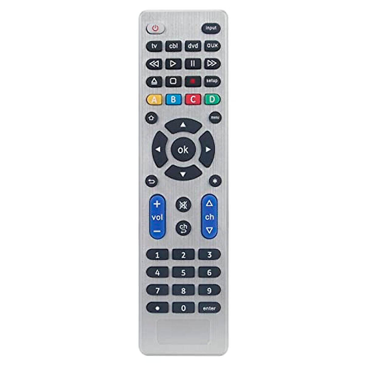 VINABTY Universal Remote Control fit for LG Samsung Sony Philips VIZIO Westinghouse RCA Sansui Funai TCL Hisense Toshiba TV, DVD, Blu-ray, VCR, Soundbar, TV/DVD Combo, HDTV Set Top Box, Home Theater