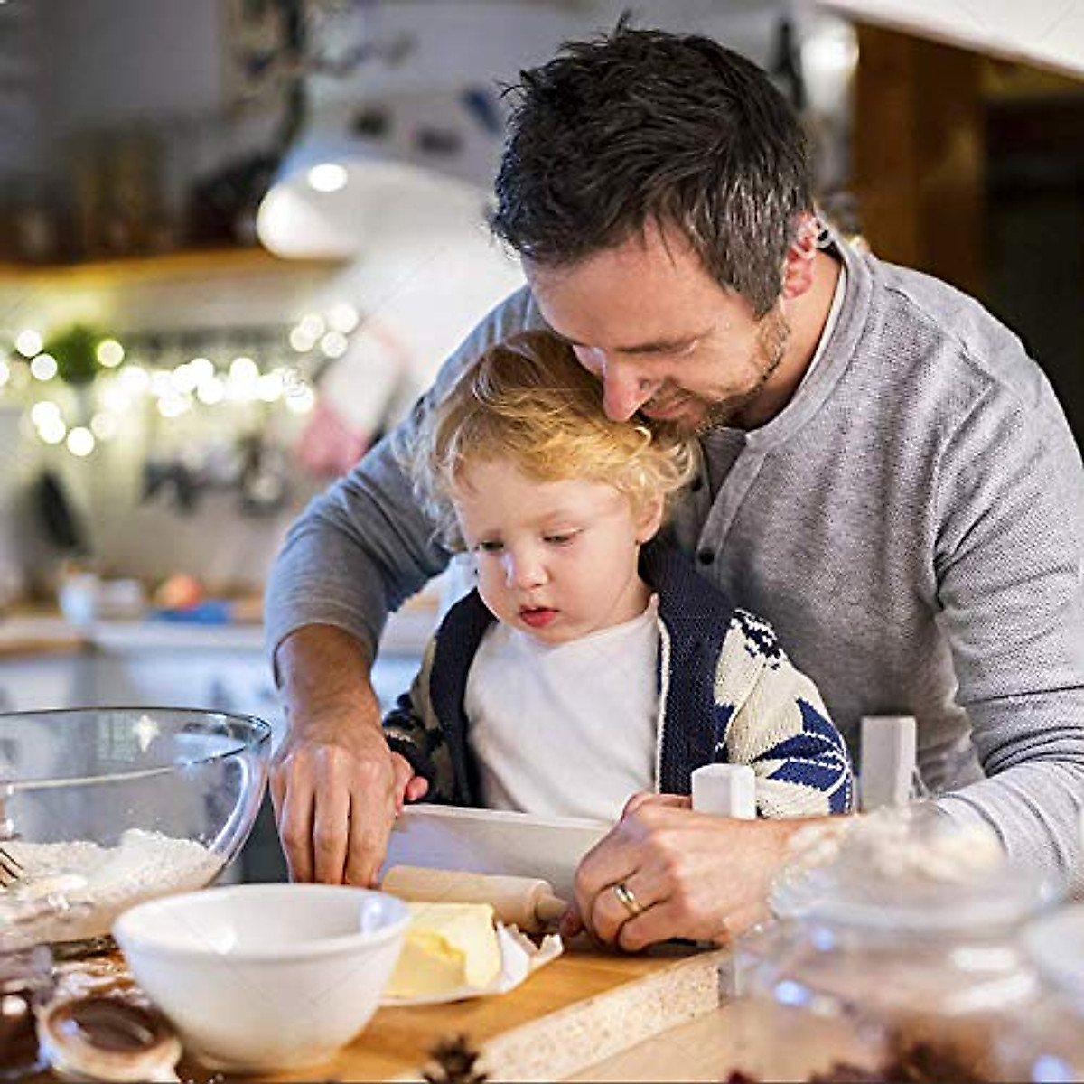 Crethinkaty Teddy Bear Cookie Cutter Set - 3 Pieces Bear Face and Teddy Bears Stainless Steel Biscuit Cutters Fondant Cake Decoration for Baking