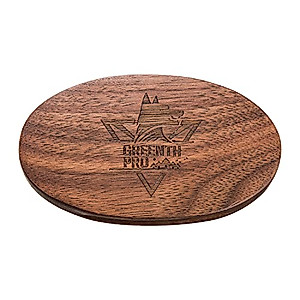 GREENTH PRO Walnut Wood Beard Brush - Boar Bristle Brush for Men - Military Style Beard Grooming Tool