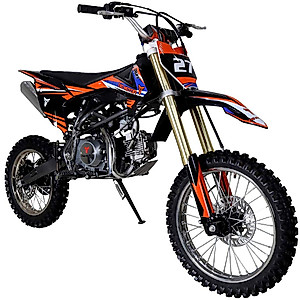 X-PRO 125cc Dirt Bike Pit Bike Kids Dirt Pitbike 125 Dirt Pit Bike (White)