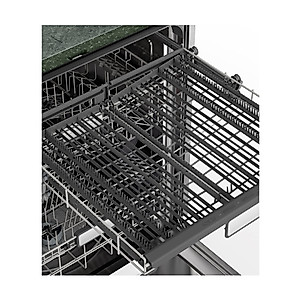 SHARP Smart Dishwasher Works with Alexa. Includes LED Interior lights, Stainless Steel interior, Heated Dry with Fan Assist, Wash Zone cleans half load on either rack, Adjustable Third Rack