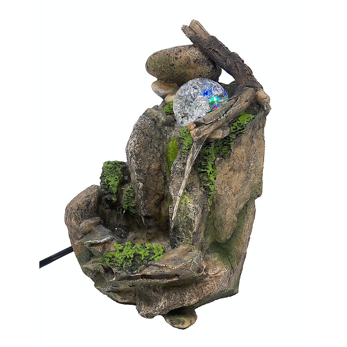 Natures Garden Water Fountain Indoor Tabletop Fountain Rockery Fountain Waterfall Tabletop Waterfall Zen Meditation Waterfall Meditation Fountain