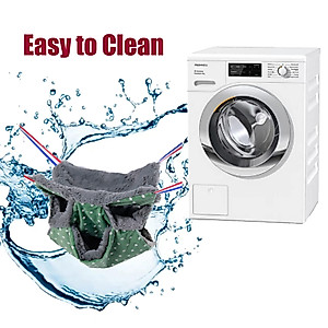 neolun Rat Ferret Cage Hammock Bedding Small Pet Cage Accessories Toy Triple-Layer Hammock Bedding for Hamster Guinea Pig Rat Ferret Chinchilla Playing Sleeping(Green)