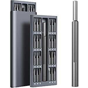 SOONAN Mini Precision Screwdriver Set, 48 in 1 Small Screwdriver Torx Bit Set, with Premium Quality Aluminum Case for iPhone, Smartphone, iPad, PC, Electronic Toys, Laptop, Eyeglasses