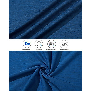 KEFITEVD Tactical Polo Military Shirt for Men Dry Fit Golf Polo Outdoor Performance Polo Shirts Mens Long Sleeve T Shirts Breathable Shirts Dark Blue