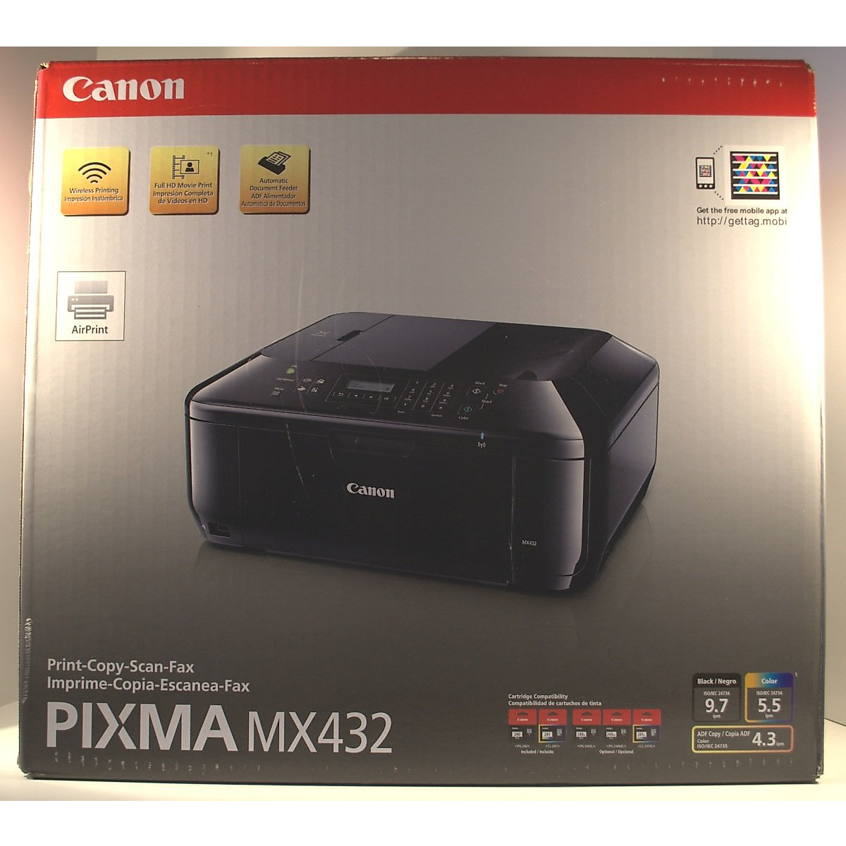 Canon Office Products PIXMA MX432 Wireless Color Photo Printer with Scanner, Copier & Fax