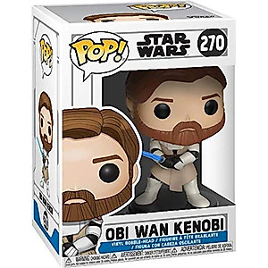 STAR WARS: Clone Wars - OBI Wan Kenobi Funko Pop! Vinyl Figure (Includes Compatible Pop Box Protector Case)