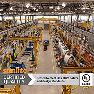 Sunlite 81252-SU LED T36 Super Bright High Lumen Corn Light Bulb, 40 Watts (375W Eq) 4800 Lm, Medium E26 Base, 120-277 Multi Volt, Non-Dimmable, 50K-Super White, UL Listed-Wet Location