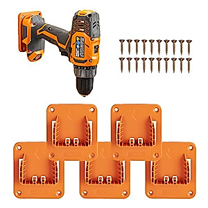 Tool Holder Mount for Ridgid AEG 18V Drill Tool Hanger Power Tool Storage -5 Pack