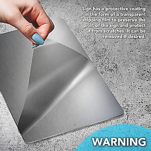 Not Responsible for Accidents or Injuries Sign - 8x12 Aluminum Management Not Responsible Sign - Not Responsible for Lost or Stolen Items Sign