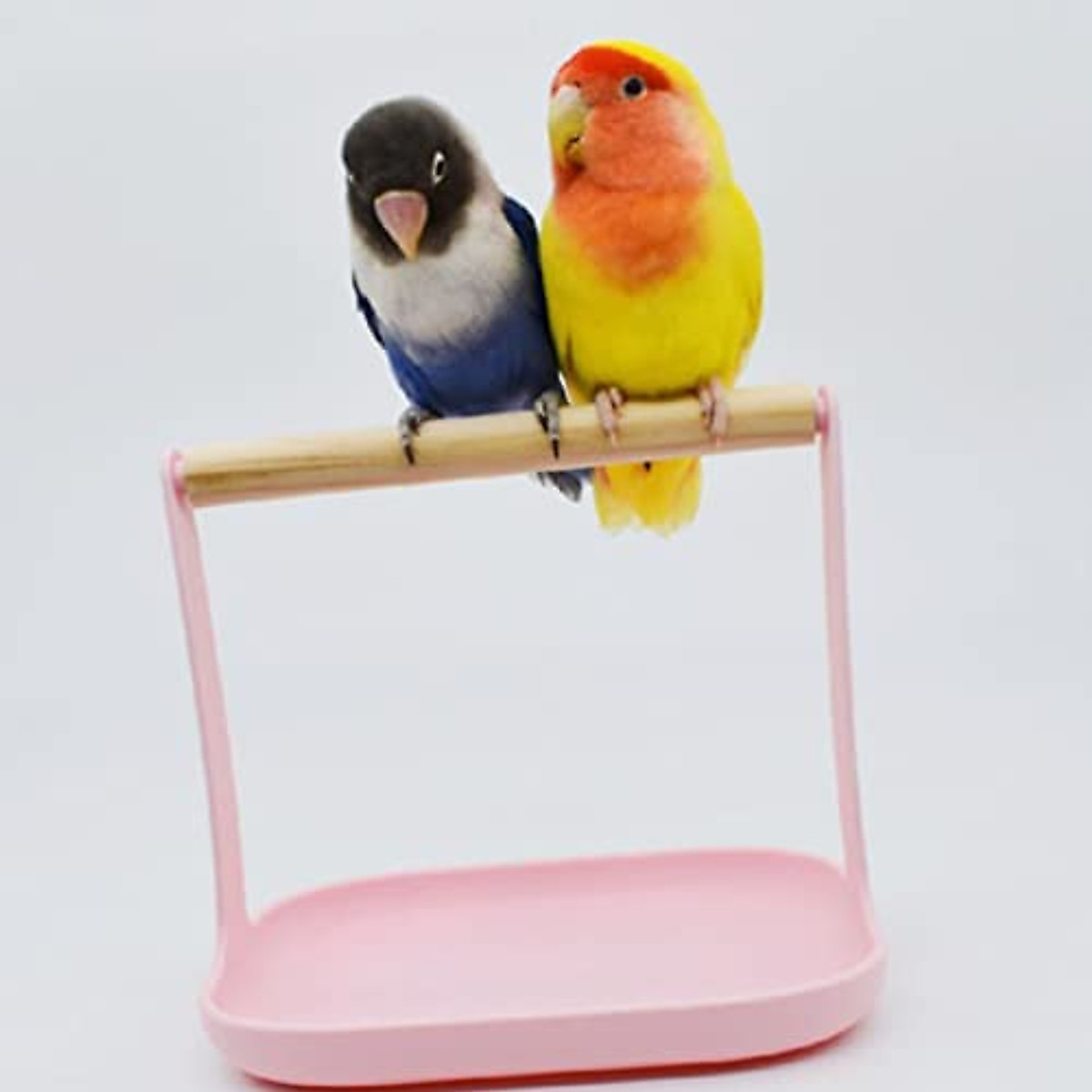 POPETPOP Rabbit Toys Rabbit Toys Teething Toys Bird Stand Desk Perch : 2Pcs Parrot Stand Bird Playground Wood Bird Plaything Bird Balance Train Tool Rabbit Toys Teething Toys Bunny Toys
