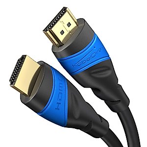 HDMI Cable 4K – 15ft – with A.I.S Shielding – Designed in Germany (Supports All HDMI Devices Like PS5, Xbox, Switch – 4K@60Hz, High Speed HDMI Cord with Ethernet, Black) – by CableDirect