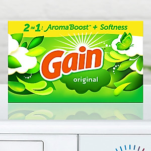 Gain flings Laundry Detergent Soap Pacs, Original Scent, 76 Count + Gain Fireworks Laundry Scent Booster Beads, Original, 26.5 oz + Gain Dryer Sheets Laundry Fabric Softener, Original Scent, 240 Count