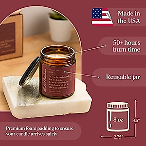Funny Gift Candle for Women, Bestie, Coworker, Mom, Sister, Best Friend Candle, Friendship Candle, All Natural Soy Wax Candle, 8oz- Made in USA (Funny BFF Candle)