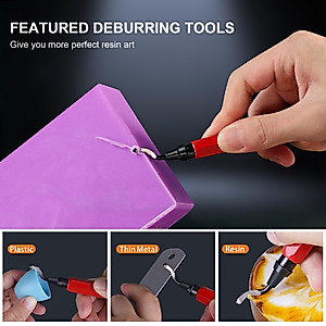 LET'S RESIN Cordless Resin Drill,3-speed Adjustment &Rechargeable Jewelry Drill with Deburring Tool&19Pcs Accessories,Multi-Purpose Hand Drill Resin Tool for Resin Molds, Keychain Molds
