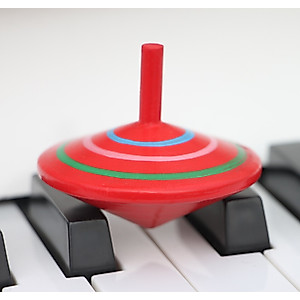 GoodPlay Gyroscope, 3 Pcs/Set Handmade Painted Wood Spinning Tops, Wooden Toys Educational Toys Kindergarten Toys Standard Tops