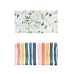 Changing Pad Covers,Soft and Light Elasticity Baby Cradle Mattress, Diaper Change Table Pad Covers for Baby Girls and Boys,2 Pack.
