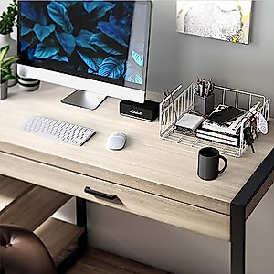 Simple Houseware Under Shelf Basket, White