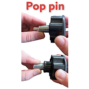 TreadLife Fitness Replacement 1/2" Pop Pin for Exercise Equipment, Bikes, Ellipticals, Gyms, Workout Machines - Compatible with Schwinn Airdyne AD6 - (Size: 1/2")