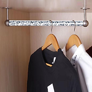 Meetart Towel Racks for Bathroom,Crystal Crushed Diamond Wall Towel Bar,2 Bar Mounted Bathroom Towel Organization for Rolled Towels,Rolled Blanket.（20”）