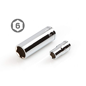 TEKTON 1/4 Inch Drive 6-Point Socket and Ratchet Set, 55-Piece (5/32-9/16 in., 4-14 mm) | SKT05301