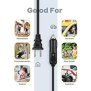 YISSVIC Electric Lunch Box Food Heater for Car and Truck,Portable Food Warmer Heater for Work 3 in 1 for 12V 24V 110V Heated Lunch Box with Removable Stainless Steel Container Upgraded Version