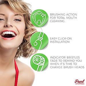 Oral-B Compatible Replacement Toothbrush Heads Double Clean for Oralb Braun Electric Toothbrush Replacement Heads for Oral B Pro, 1000, 8000, 9000, Sonic, Adults, Kids, Vitality, Dual (4)