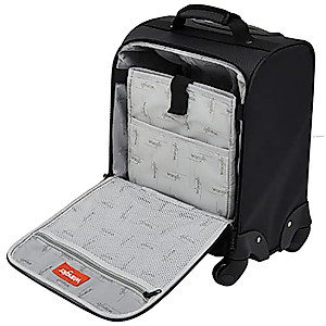 Wrangler 15" Underseat Spinner Carry-On Luggage, Charcoal
