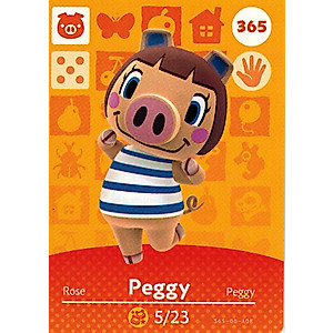 Nintendo Animal Crossing Happy Home Designer Amiibo Card Peggy 365/400 USA Version