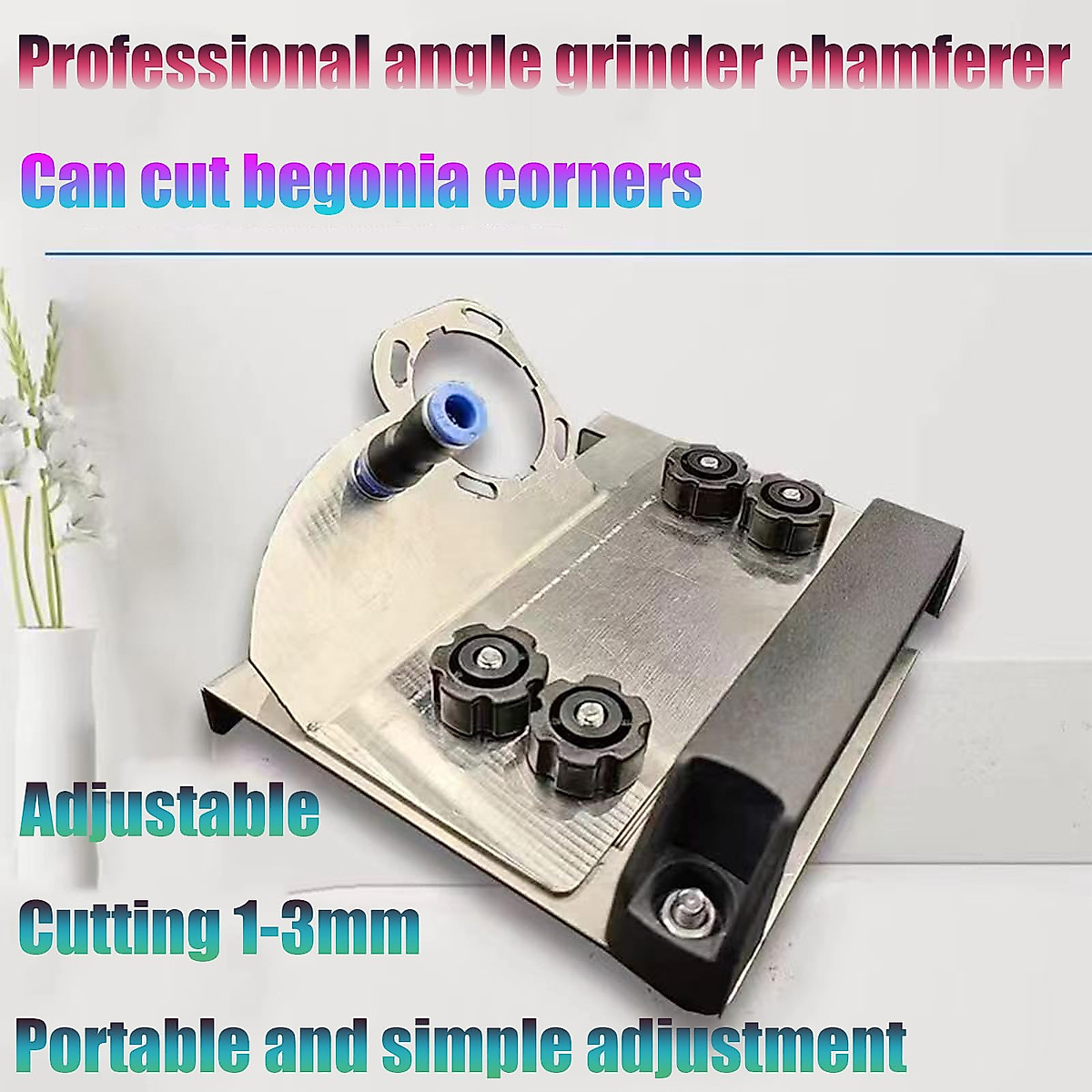 EJV Angle Grinder Stand – Perfect for 45° Chamfer Cutting, Sturdy Angle Grinder Holder, Specialized Cutting Bracket for Tile, Advanced Fixed Holder for Angle Grinding (1Pcs)