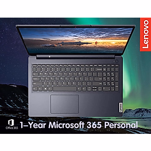 Lenovo IdeaPad Laptop, 15.6" FHD Display, Intel Pentium Silver N6000 Processor, Windows 11 Home, 20GB RAM, 512GB SSD, 1-Year Microsoft 365 Personal, USB Type-C, Long Battery Life, Abyss Blue, PCM