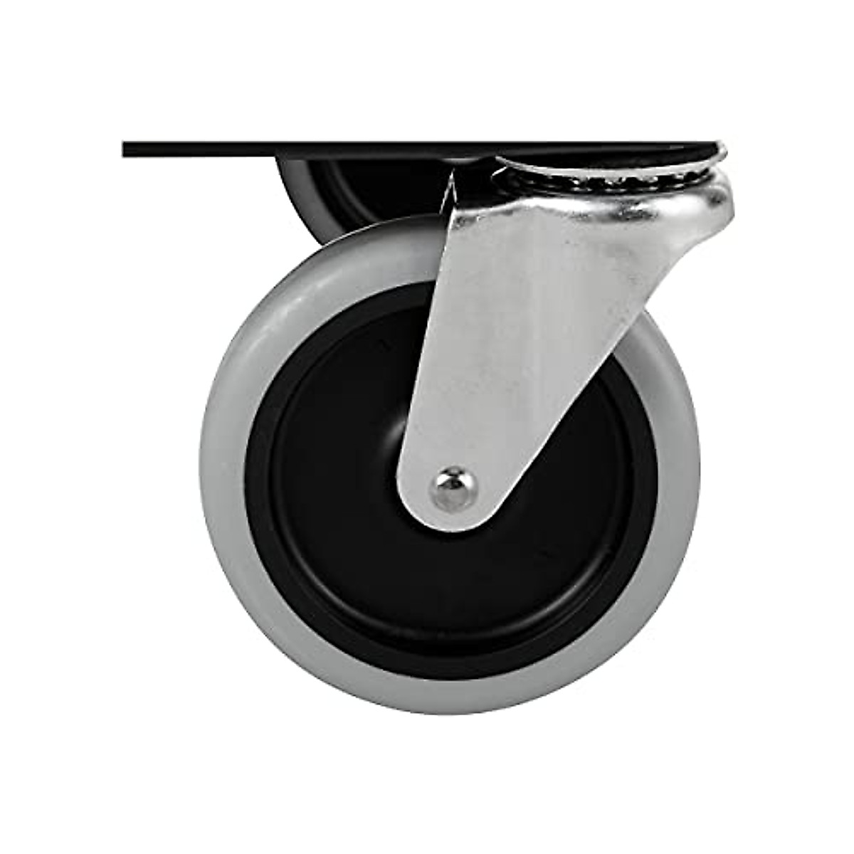 Rubbermaid Commercial Plastic Service and Utility Cart with Cabinet and Sliding Drawer, Black (FG345700BLA) 200 lbs