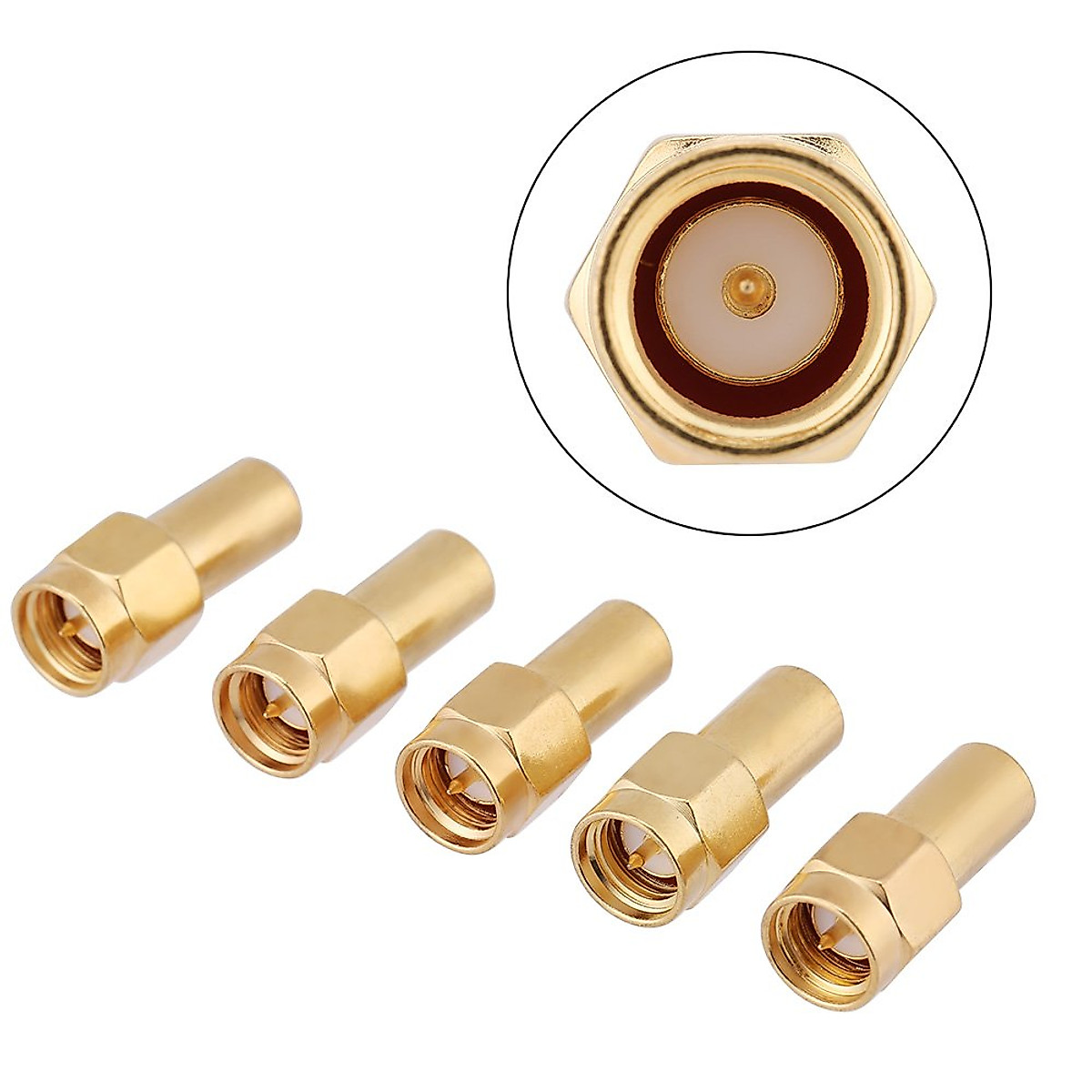 5pcs Coaxial Terminators SMA Male Connector RF Coaxial Matched Terminator Termination Load 50 Ohm 2W SMA Terminator