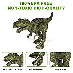 Dinosaur Toys Playset with Activity Play Mat for Kids,Realistic Dinosaur Figures, Trees,Creating a Dino World Including, Birthday Gift for Boys and Girls Ages 3 4 5 6 Years Old
