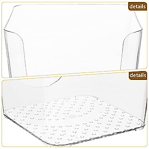 Ipetboom Hedgehog Supplies Hamster Sand Bath Box Acrylic Clear Hamsters Sand Bath Shower Toilet Square Digging Sand Container for Mice Hedgehog Squirrel Gerbils Hamster Accessories