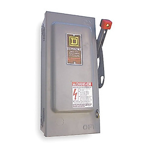 SCHNEIDER ELECTRIC 600-Volt 400-Amp 3-Point Nema-3R HU365R Switch Nonfusible Hd 600V 400A 3P Nema3R