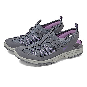 Skechers Modern Comfort Women's Women's Reggae Fest 2.0-What A View Water Shoe, CHARLCOAL, 7