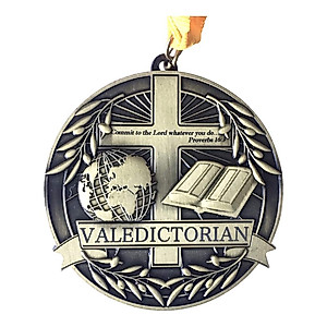 Grads4Good Christian Graduation Valedictorian Medal Proverbs 16:3