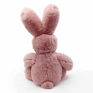 oitscute Faux-Fur 24" Cute Stuffed Animals Bunny Plush Toy for Girl,Baby,Kid (Pink)